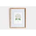 Blue Striped Hydrangea Print, Botanical Grandmillennial Wall Art or ...