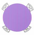Blue Striped Round Table Cover, Simple Pink Stripes Modern Style ...