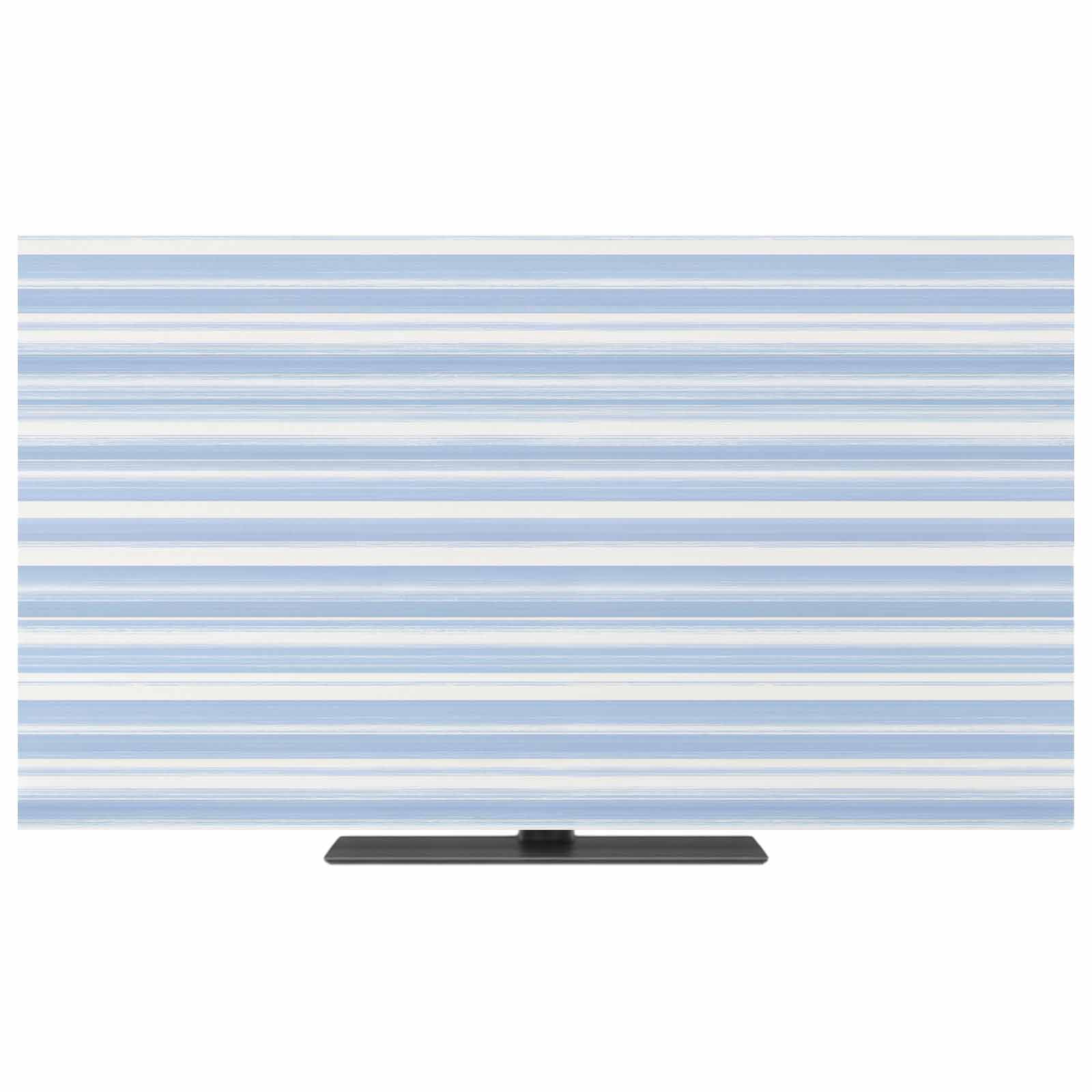 Blue Striped TV Dust Cover,Stretchable TV Screen Desktop Computer ...