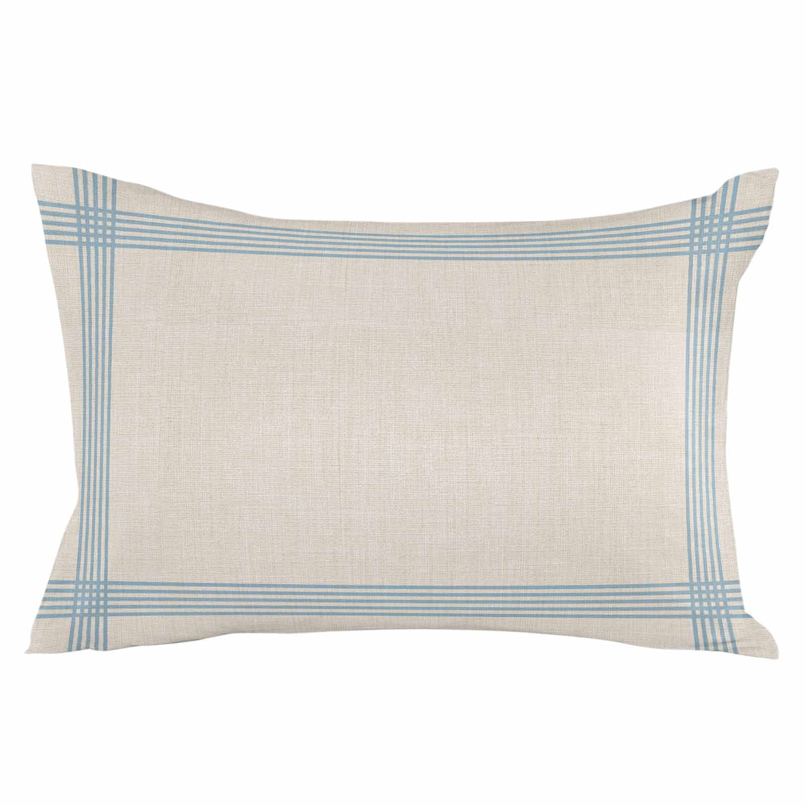 Blue Striped Throw Pillow Cover 20 x 26 Inch Decorative Pillow Cover ...