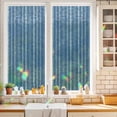 Blue Striped Window Privacy Film Minimalism Stripes Modern Vintage ...