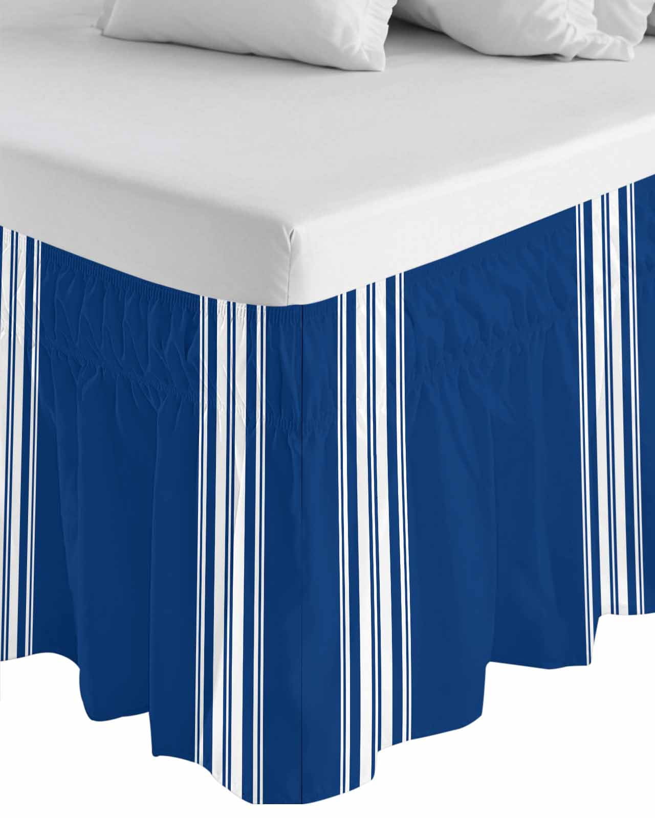 Blue Bed Skirts Queen