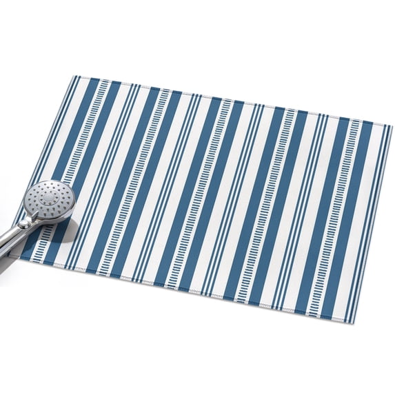 Blue Stripes Area Rugs 2x3ft Classic Minimalist Stripe Modern Geometric ...