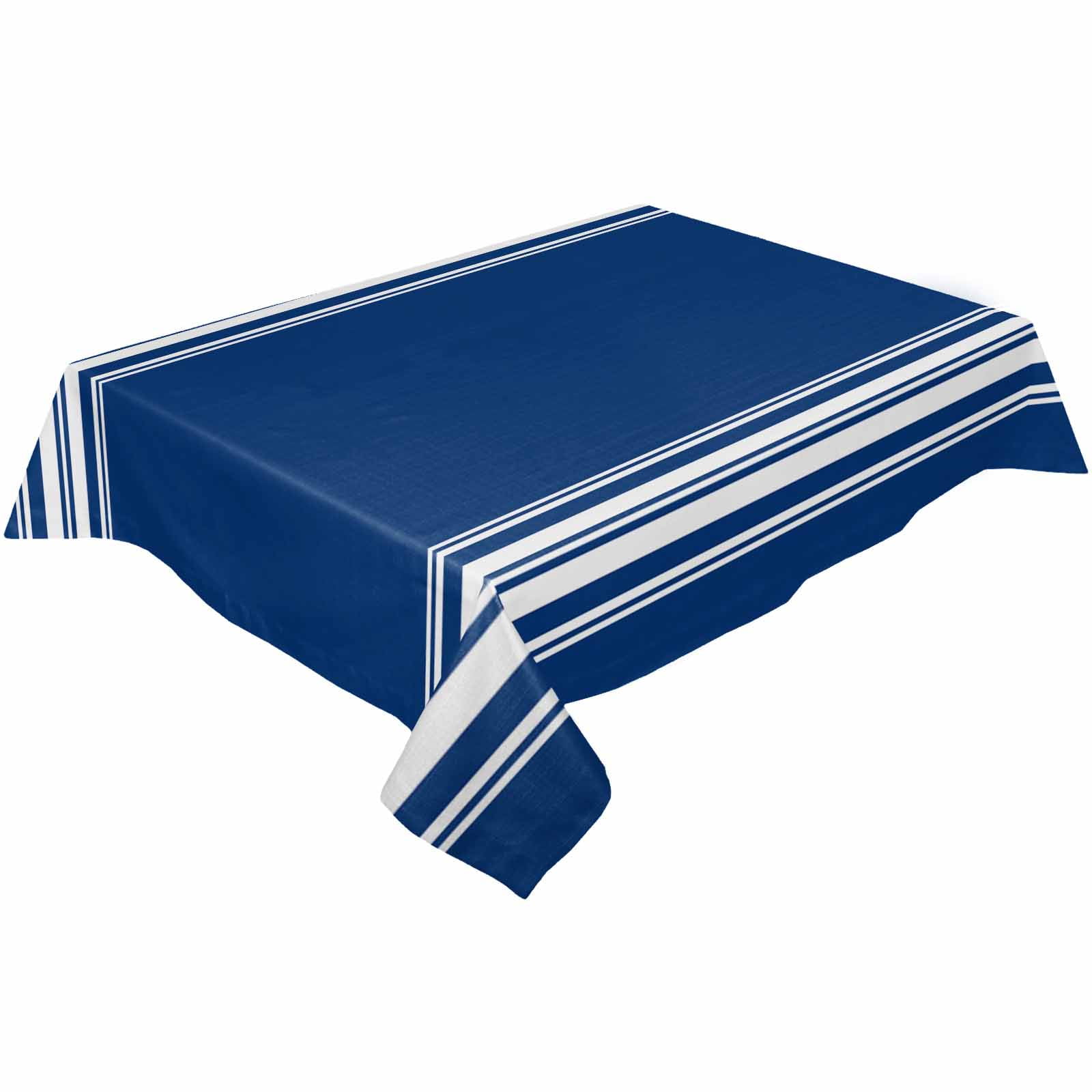 Blue Stripes Rectangle Tablecloths 60x120,Farmhouse Modern White ...
