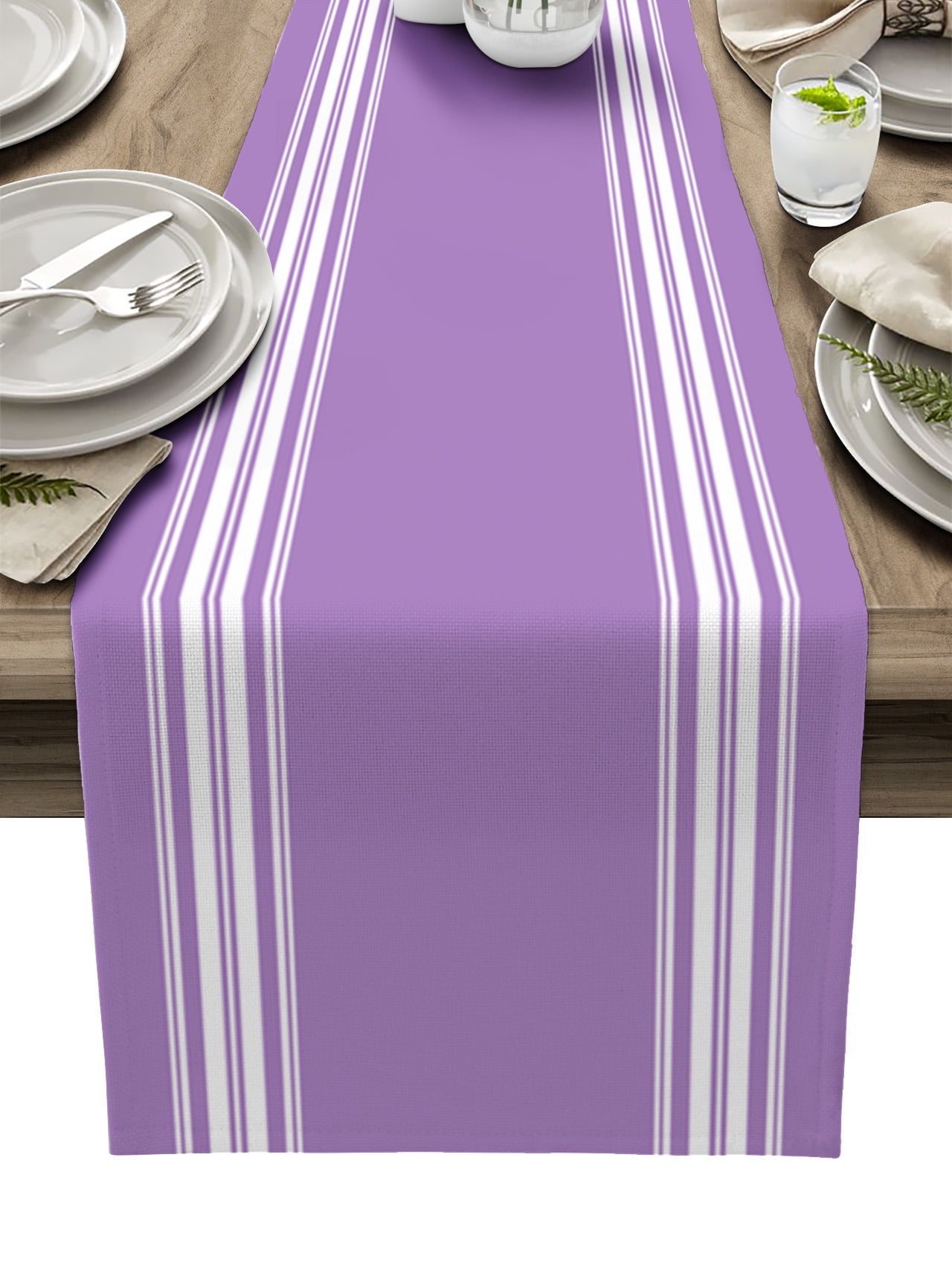 Blue Stripes Solid Color Print Table Runners Flag Dining Tablecloths ...