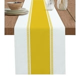 Blue Stripes Solid Color Table Runner Modern Party Dining Table Runner ...
