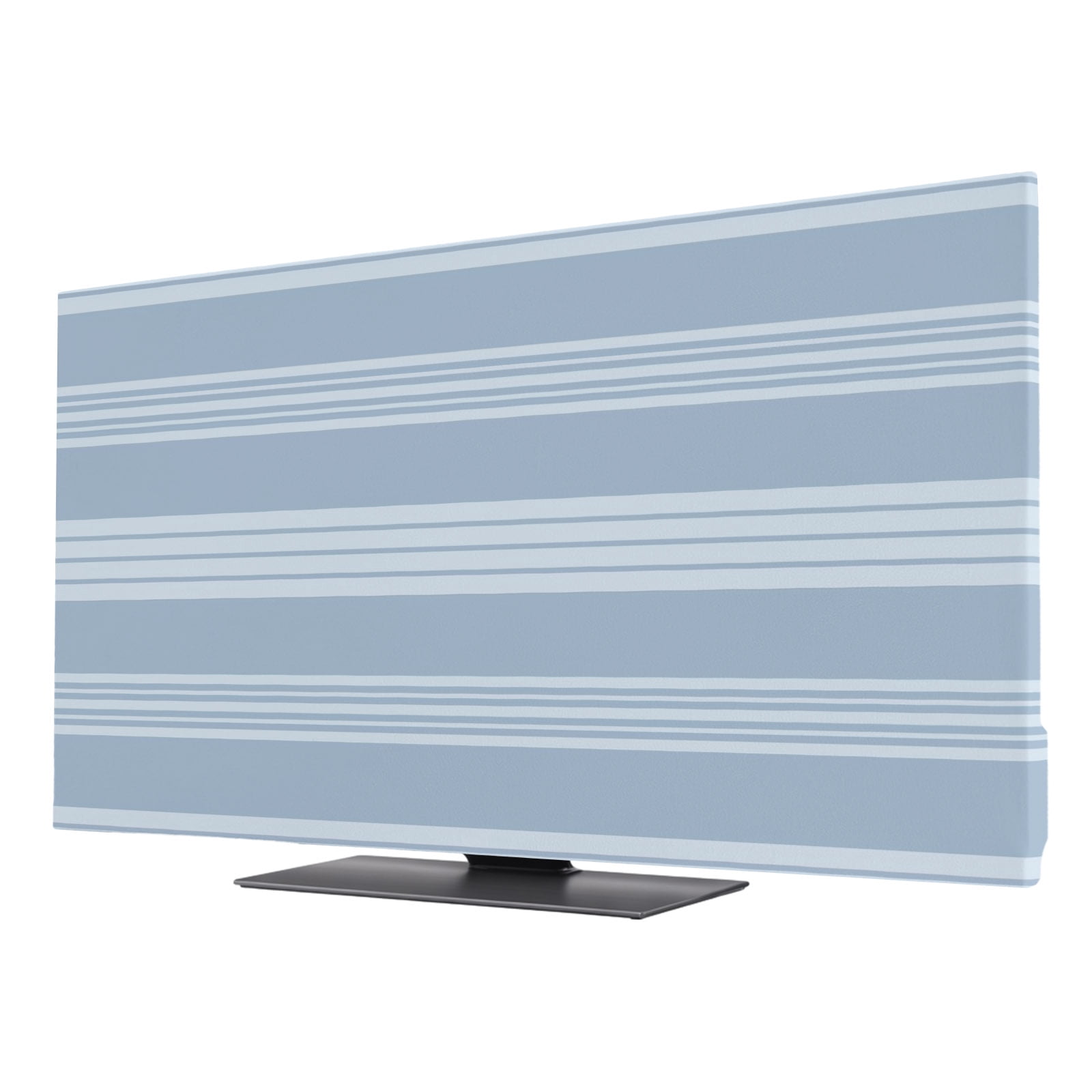 Blue Stripes TV Cover for 50 Inch Screen,Stretch Fabric Dustproof TV ...