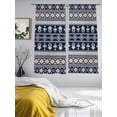 Blue Stripes Vintage Boho Sheer Curtains 2 Panels Set Abstract ...