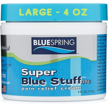 Blue Spring Super Blue Stuff Natural Pain Relief Cream Fast Action 3-oz ...