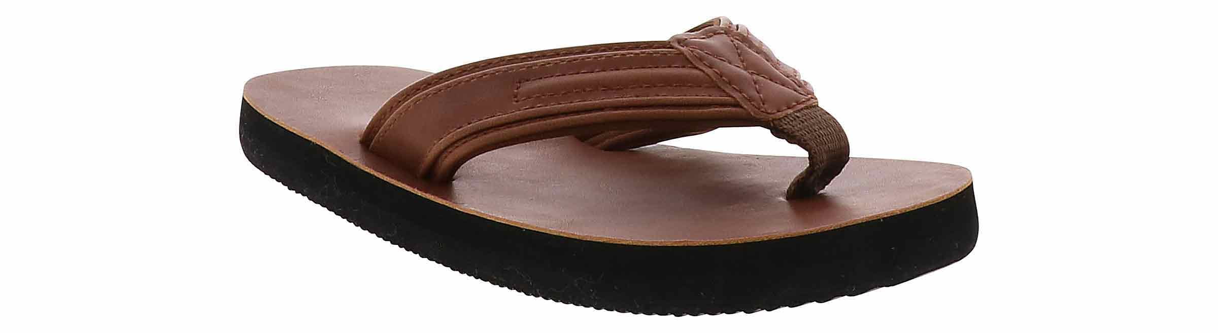 Blue Suede B-Rugged Youth Boys' Flip Flop Sandal | B-RUGGED-BROWN ...