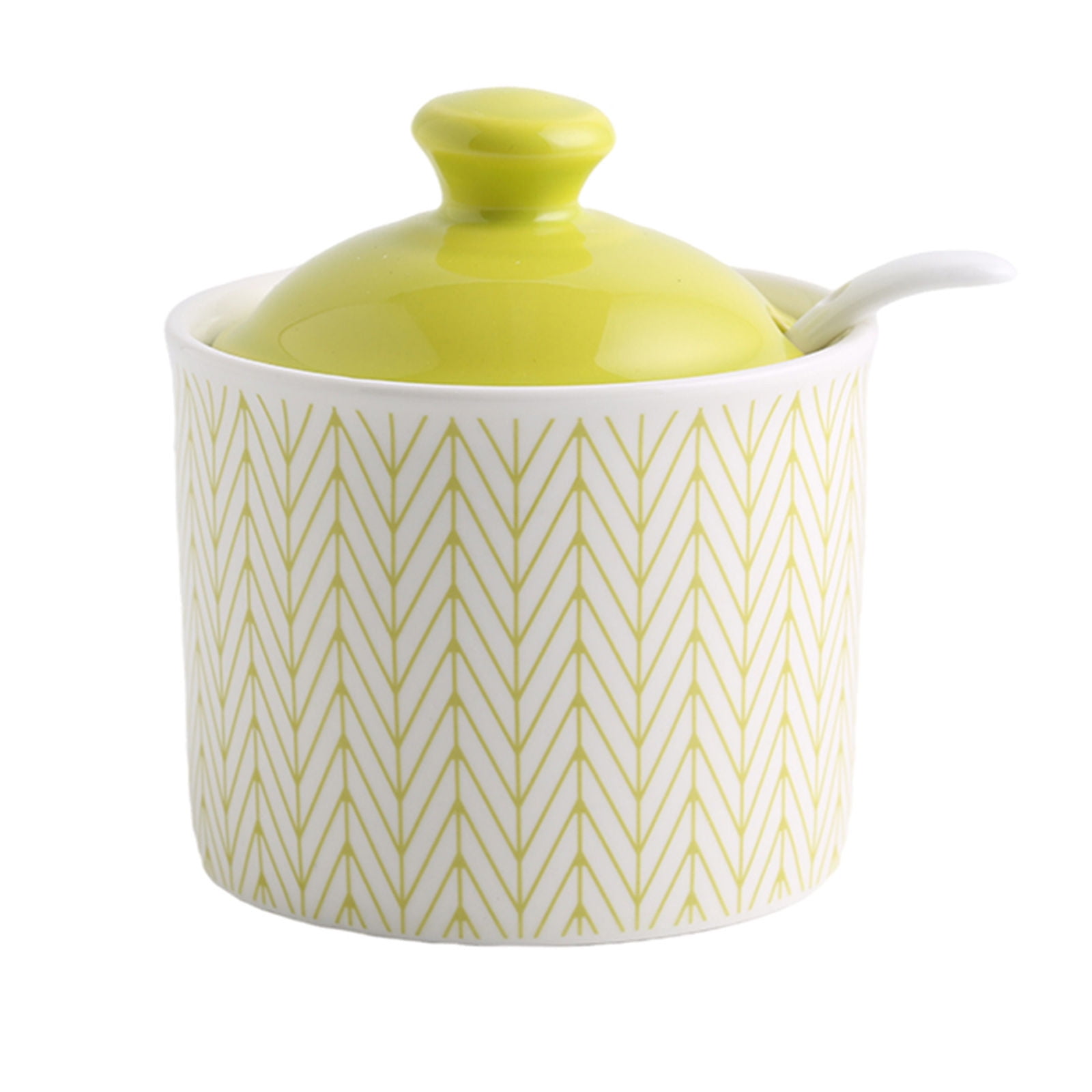 Nordic Blue Sugar Bowl With Lid, Kitchen Decoration Storage Jar, Sugar ...