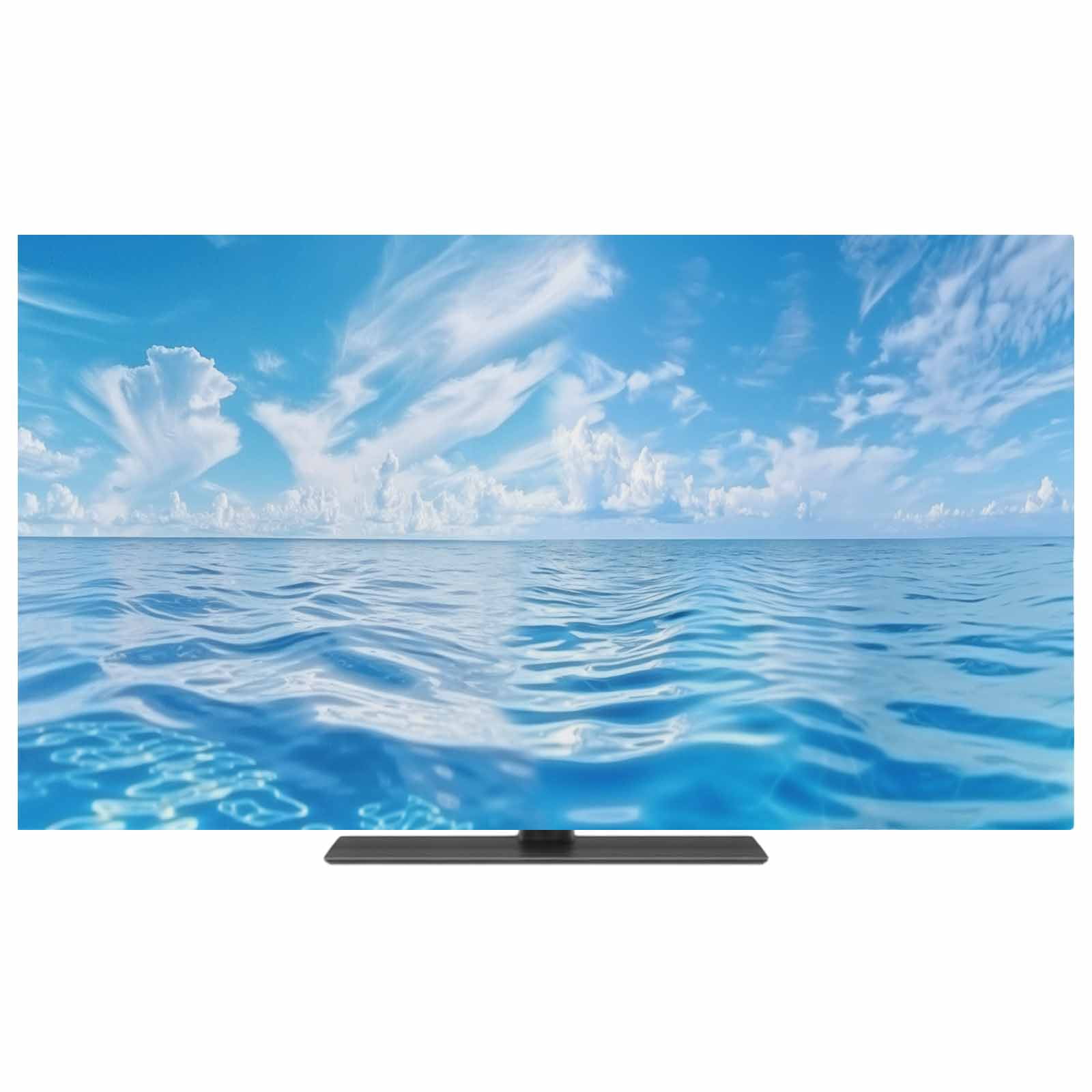 Blue Summer Beach TV Dust Cover,Stretchable TV Screen Desktop Computer ...