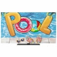 Blue Summer Pool TV Dust Cover,Stretchable TV Screen Desktop Computer ...