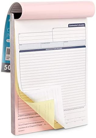 Blue Summit 50 Contractor Invoice Receipt Books, Estimate Book ...