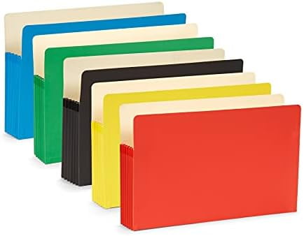 Blue Summit Expandable Legal File Folders for Bulky Documents, Legal ...