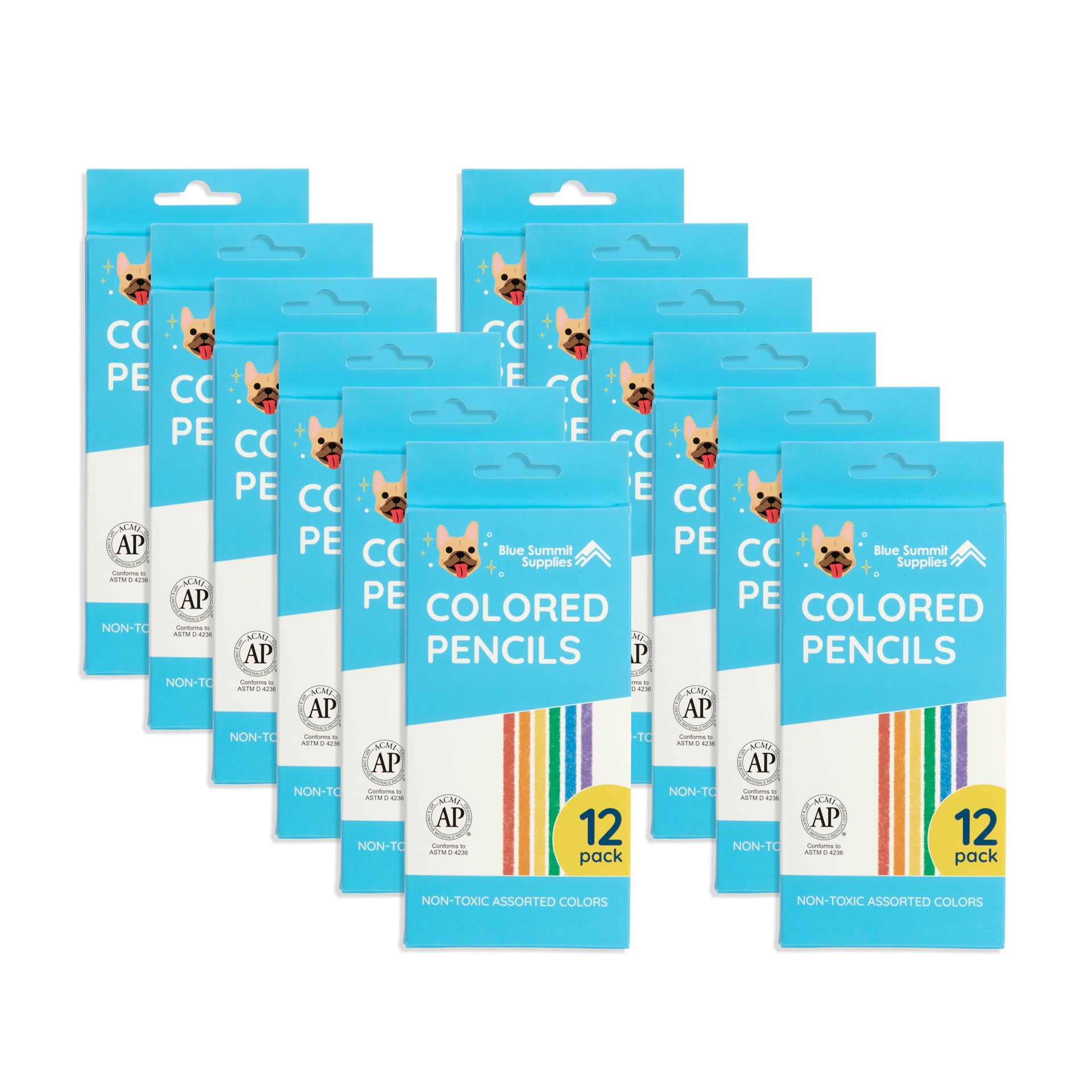 Blue Summit Supplies 144 Colored Pencils Bulk Classroom, Colored Pencil ...
