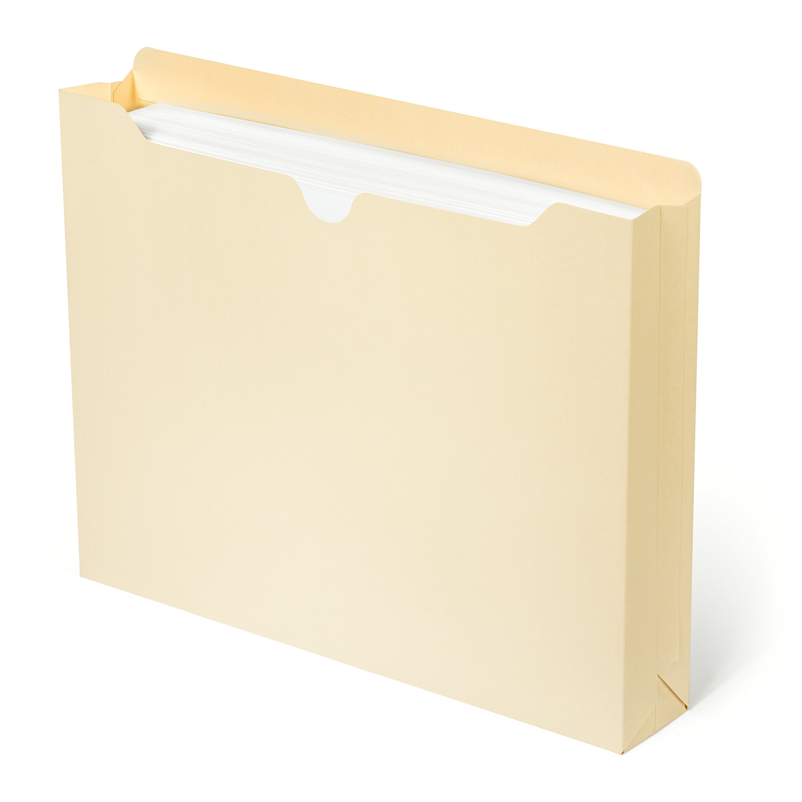 Blue Summit Supplies 2 Inch Manila File Jacket, 50 Folders, Reinforced ...