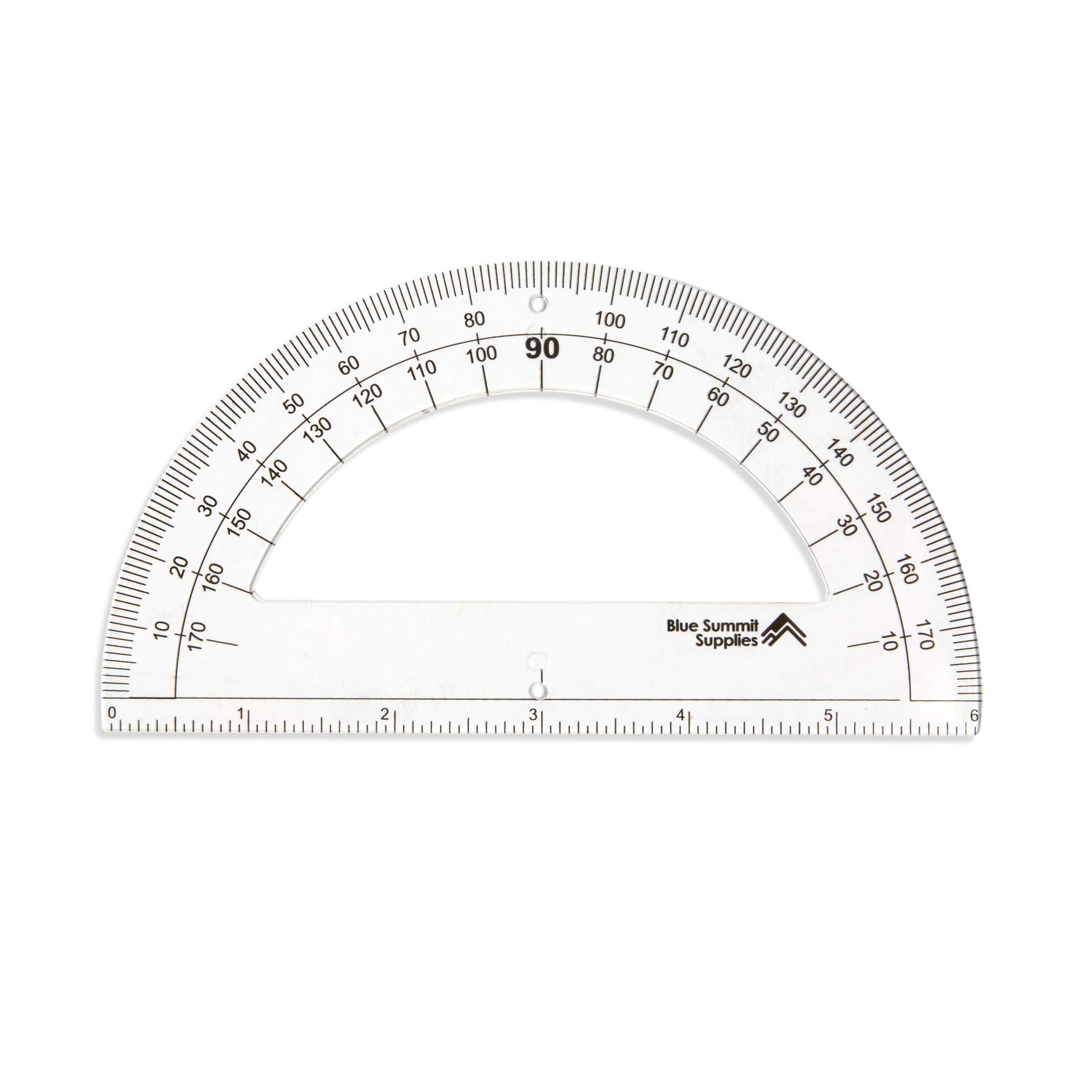 Blue Summit Supplies 30 Clear Plastic Protractors, 6 Inch, 180 Degrees ...