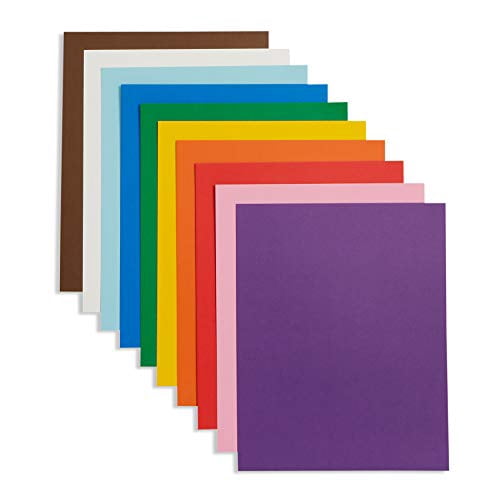 Blue Summit Supplies Bright Bold Poster Board, 9 x 12 Inch Small Size ...