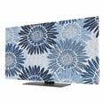 Blue Sunflowers TV Cover for 65 Inch Screen, Stretch Fabric Dustproof ...