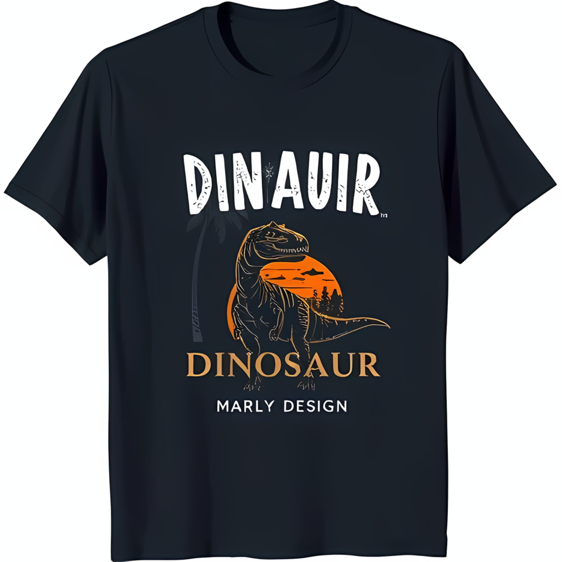 Blue Sunset T-Shirt with Trees & Marly Design - Walmart.com