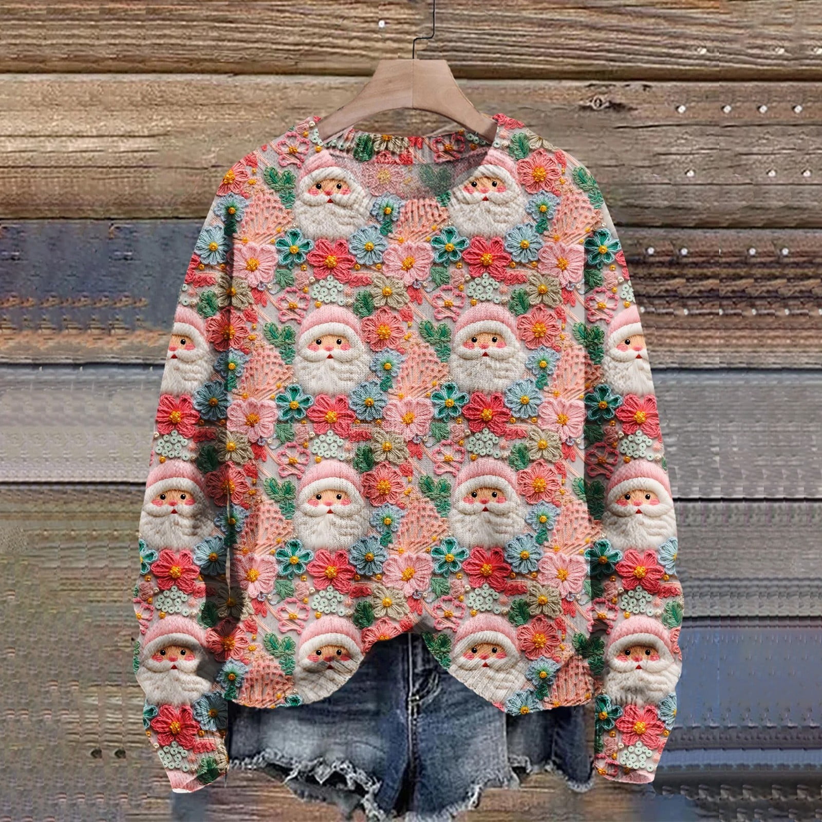 Blue Sweatshirt for Women Christmas Sweatshirts for Women Cute Xmas ...