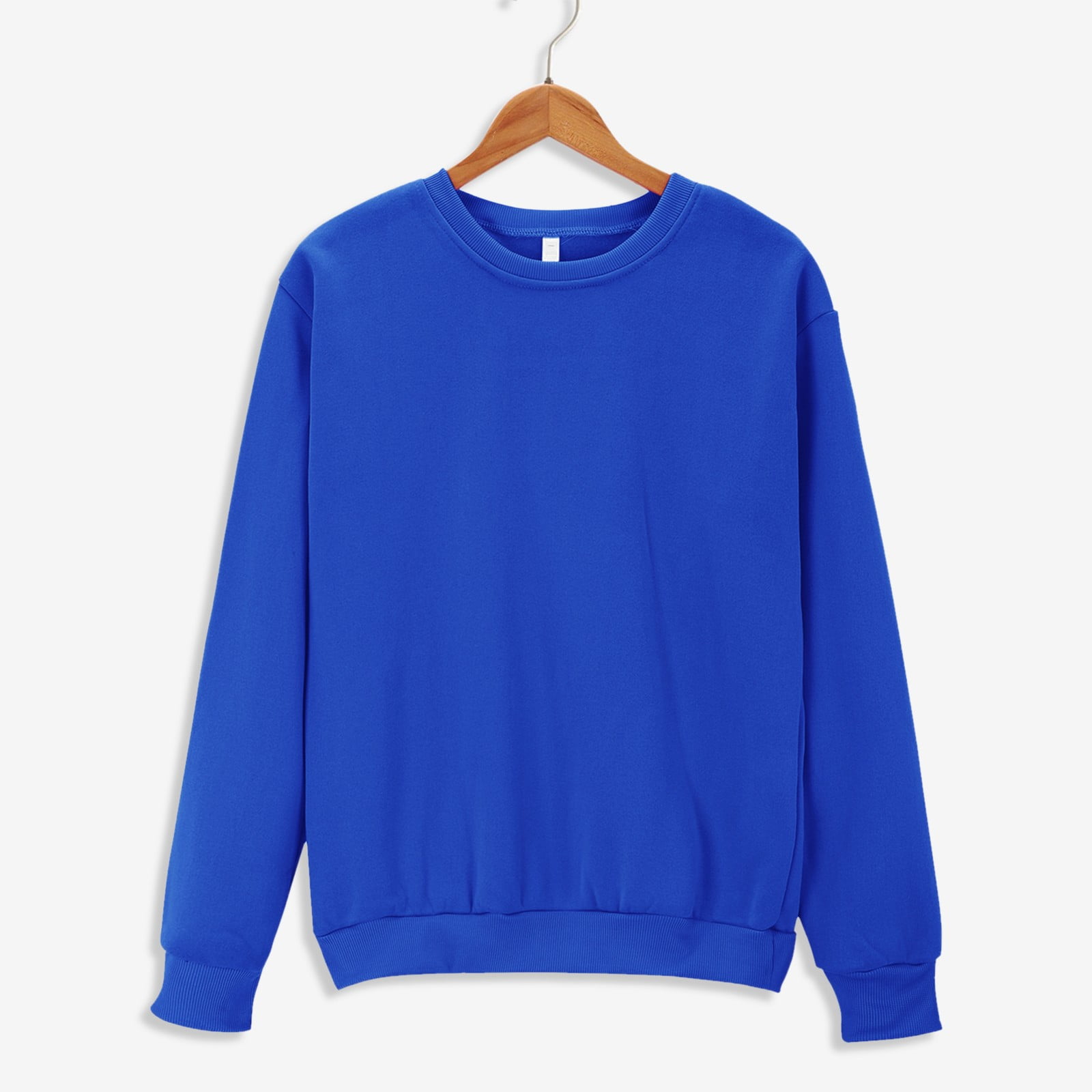 Blue Sweatshirt for Women, Polyester Womens Sweatshirt, Xl Winter ...