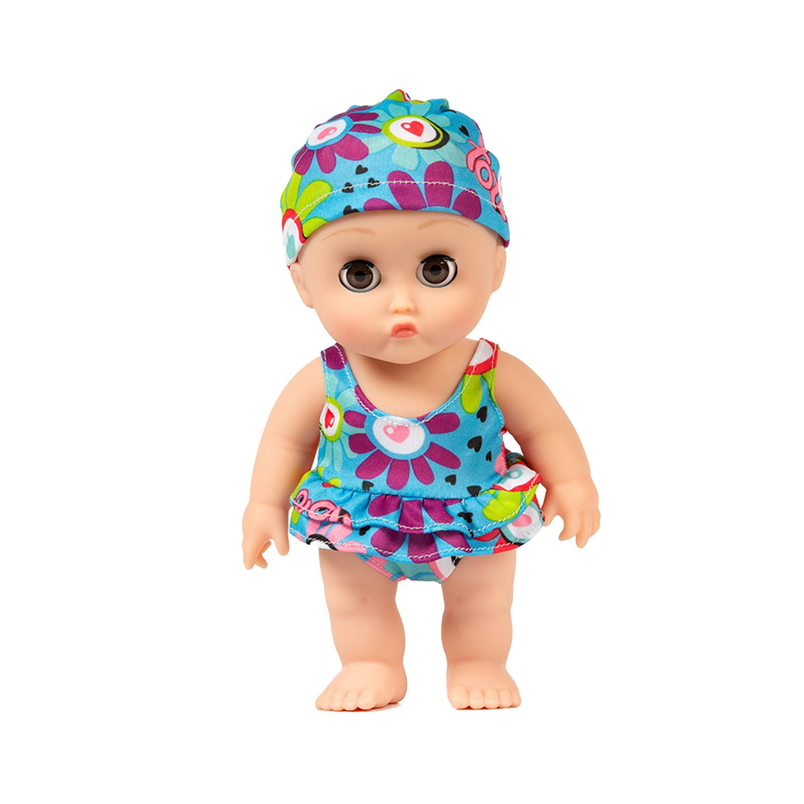 Blue Swimsuit Doll With Realistic Features Changeable Outfit For Kids ...