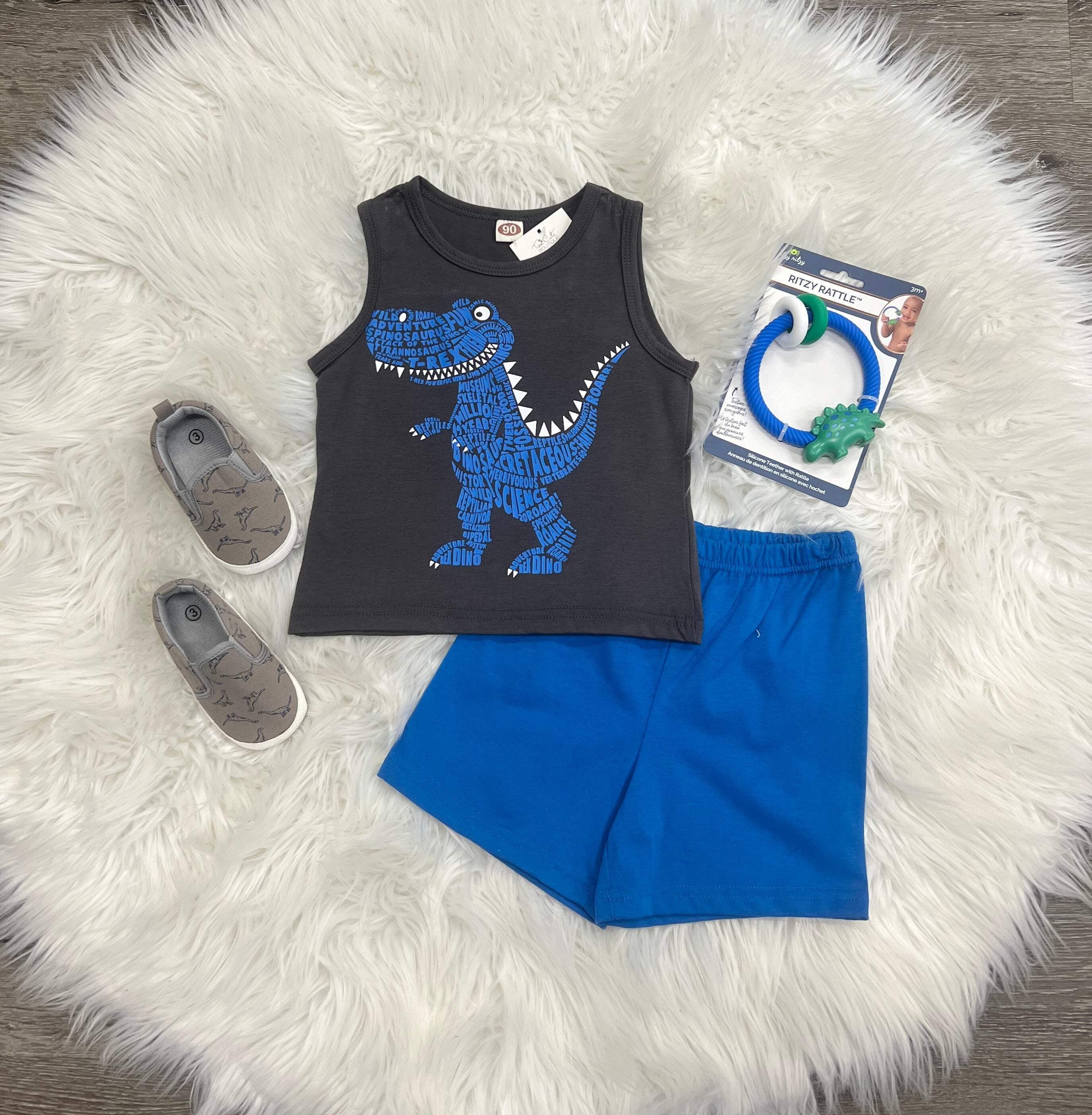 Blue T Rex Shorts Set - Walmart.com