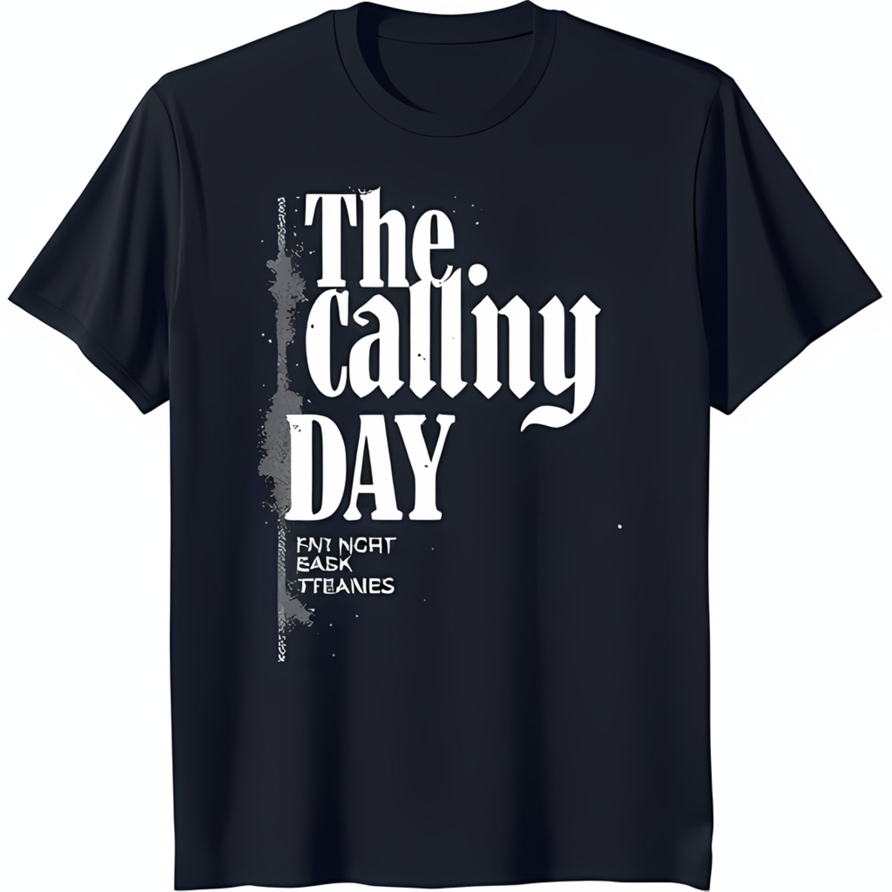 Blue T-Shirt with 'The Calling Day' Graphic & Unique Design - Walmart.com