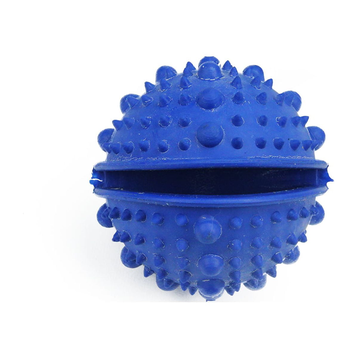 Blue TPR Rubber Spiked Treat Ball Puppy Dog Dental Health Chew Toy ...