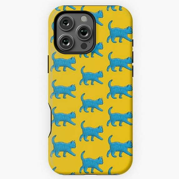 Blue Tabby Kitten Adorable Cute Feline iPhone Case 11 12 13 14 15 16 17 ...