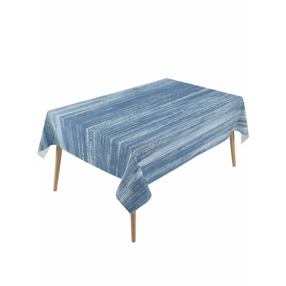 Blue Table Cloth, Waterproof Tablecloth for Rectangle Tables, Vintage ...