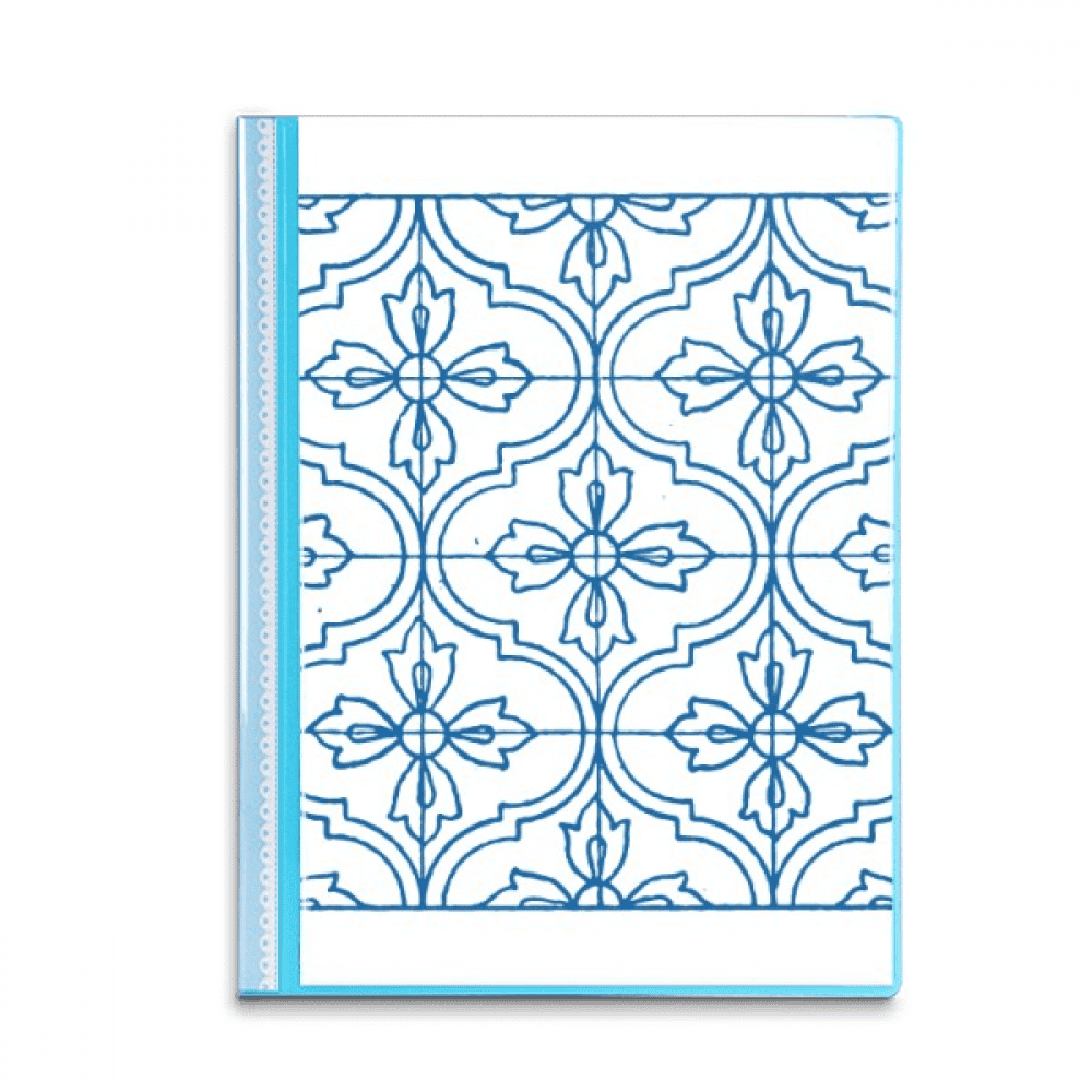 Blue Talavera Decorative Pattern Ilustration Book Sheet Protectors ...