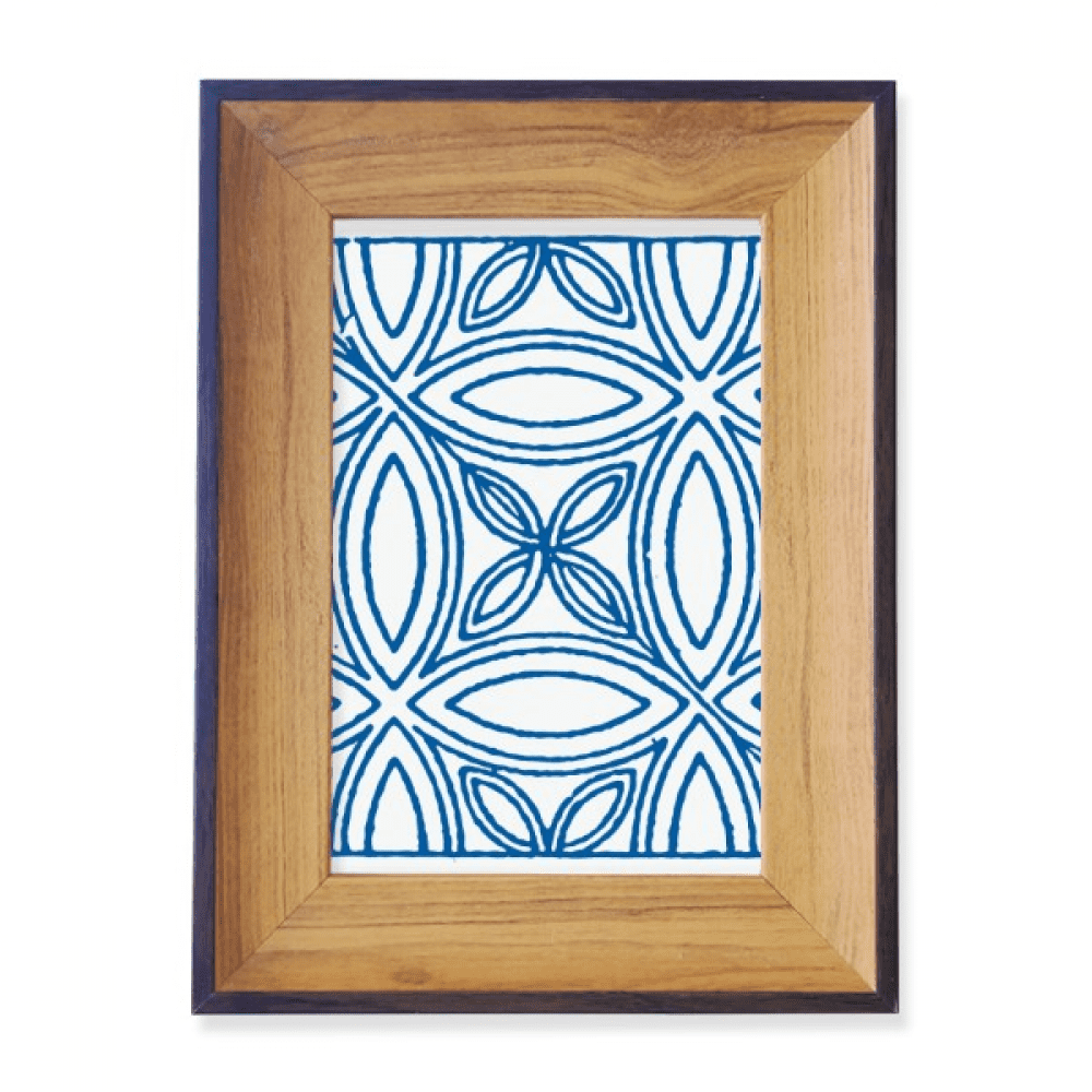 Blue Talavera Ilustration Decorative Pattern Photo Frame Exhibition ...