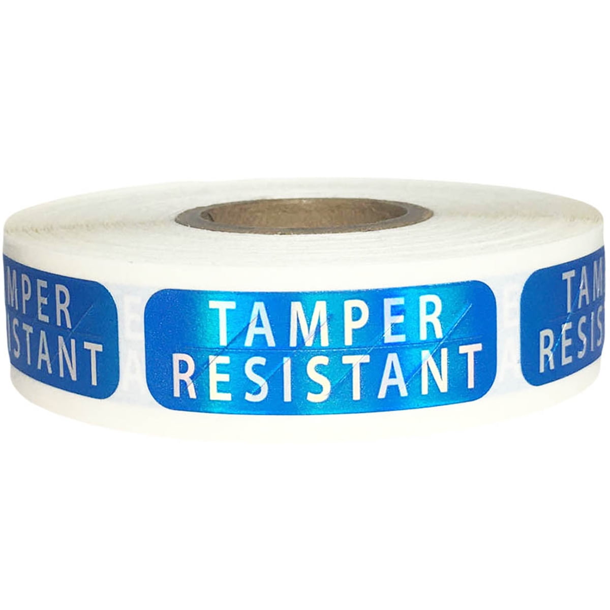 Blue Tamper Resistant Labels | 0.5"x 1.5" Inch Rectangle | 500 Pack ...
