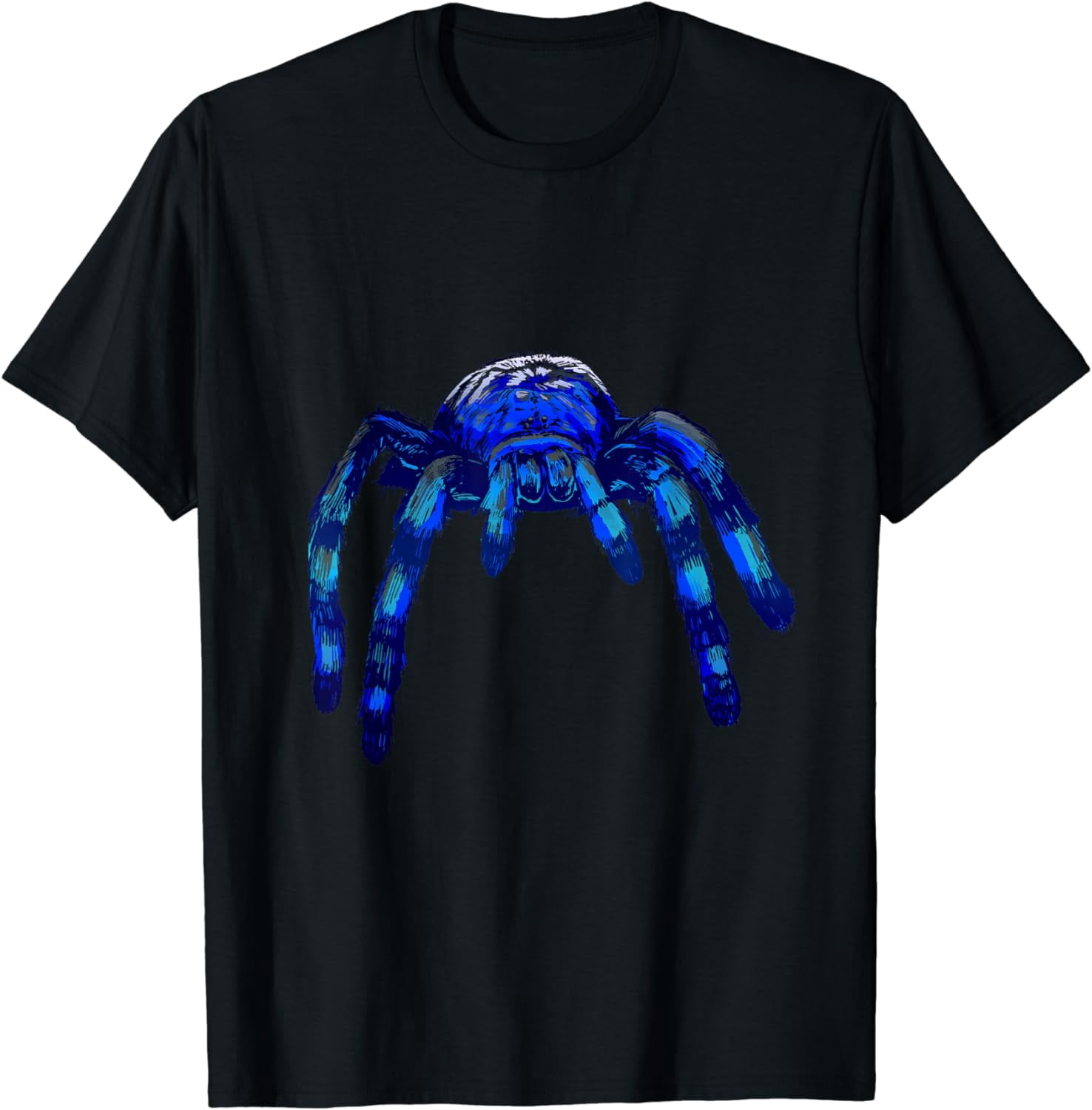 Blue Tarantula Spider Lover Arthropod Arrachnophile T-Shirt - Walmart.com