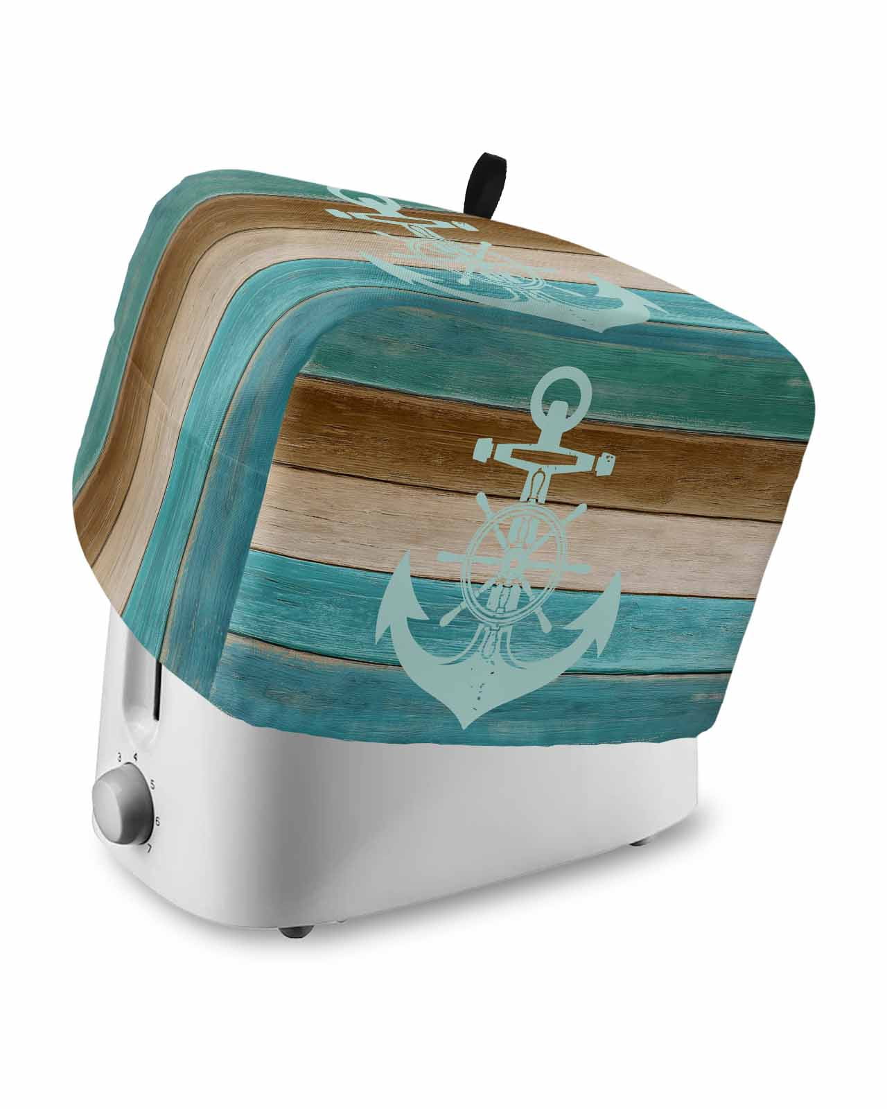 Blue Teal Brown Toaster Cover 2 Slice, Small Kitchen Appliance Covers ...