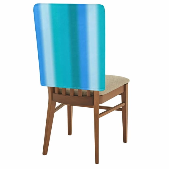 Blue Teal Green Ombre Chair Back Covers Set of 2 Modern Vertical ...