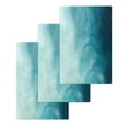 Blue Teal Ombre Kitchen Dish Towels for Drying Dishes Set of 3, Coastal ...