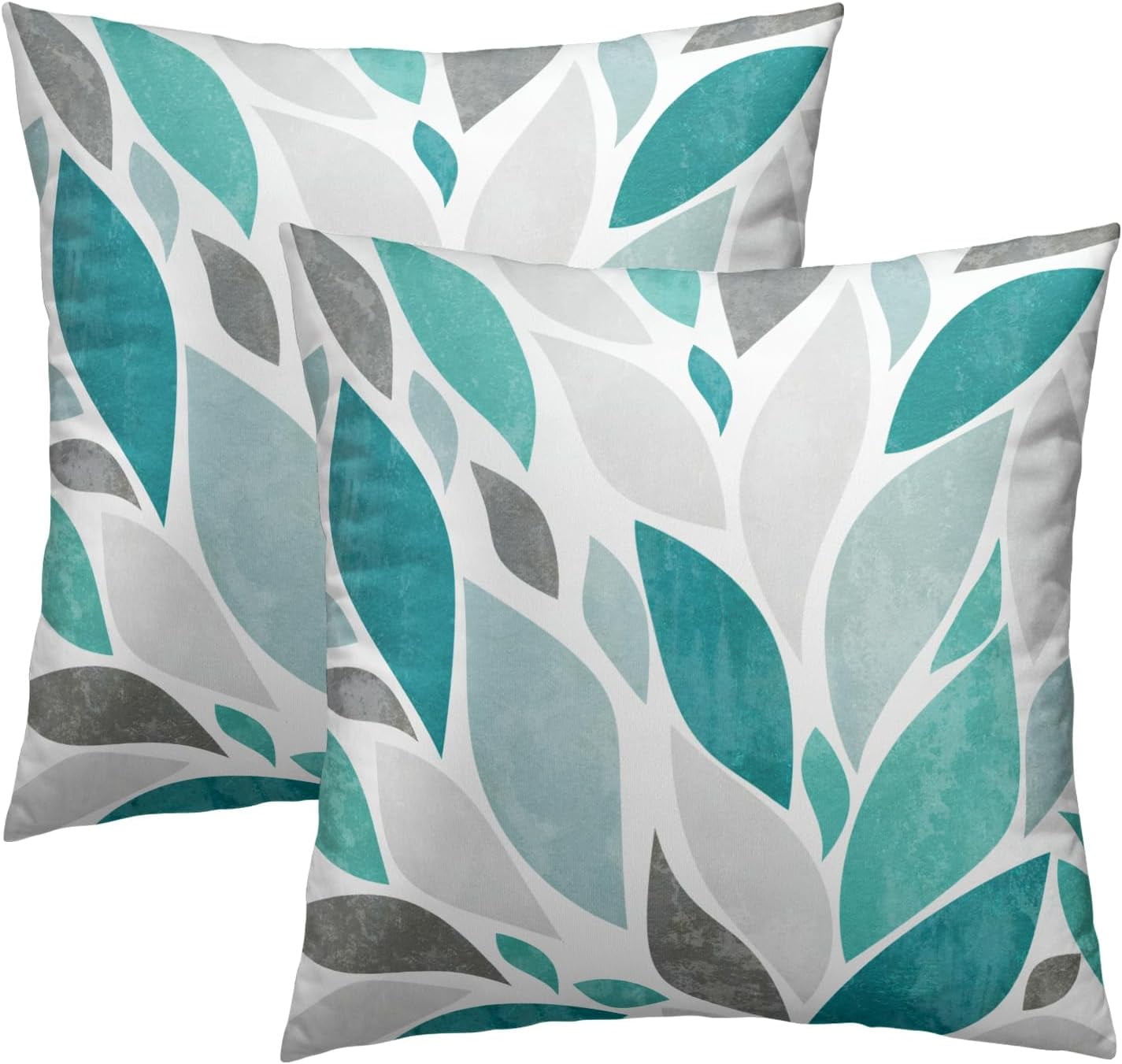 Blue Teal Throw Pillow Cover 16x16 Inch Pack of 2 Spring Turquoise ...