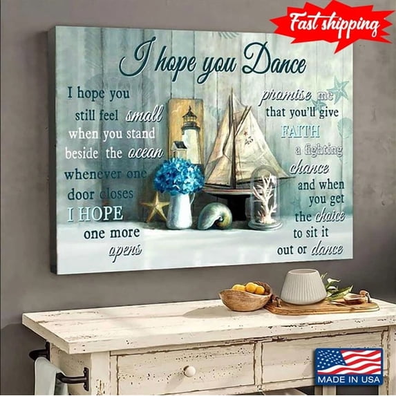 Blue Theme Lighthouse Ship Coral Starfish &Amp Sea Snail I Hope You ...