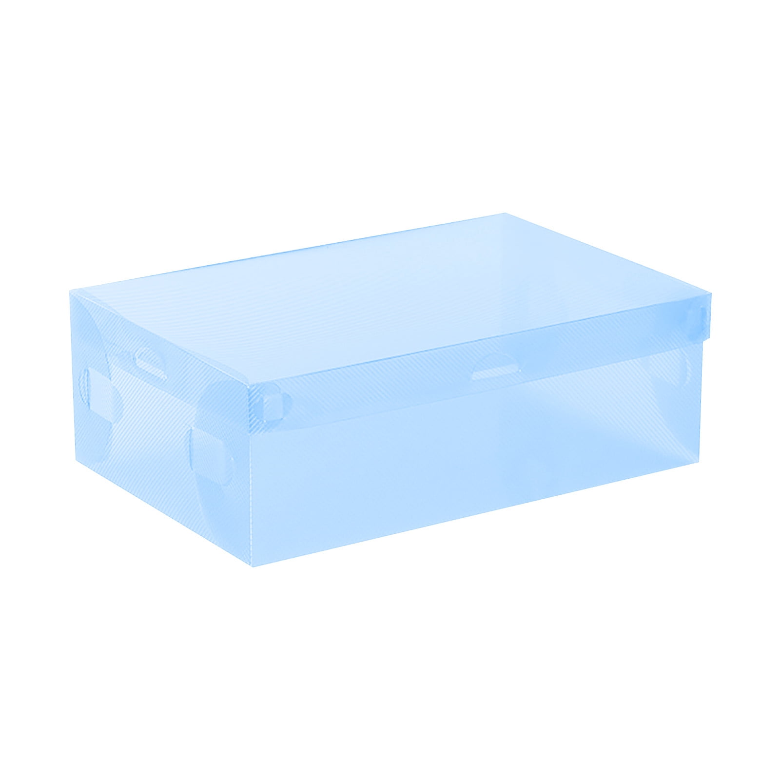 Blue Thick Male Clear Shoe Box , Flip Lid - Walmart.com