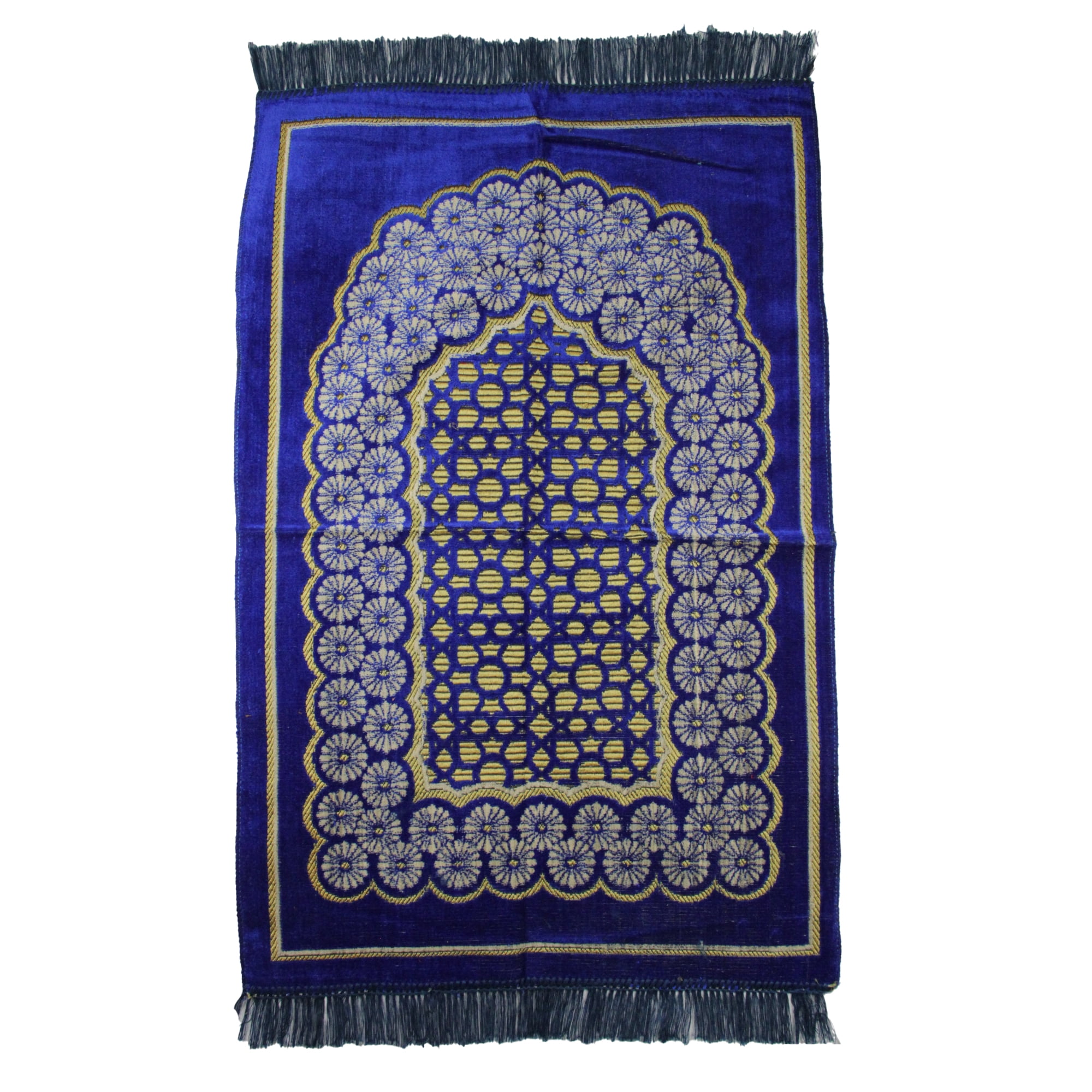 Blue Thin Turkish Soft Prayer Mat Sajada Janamaz Meditation Rug ...