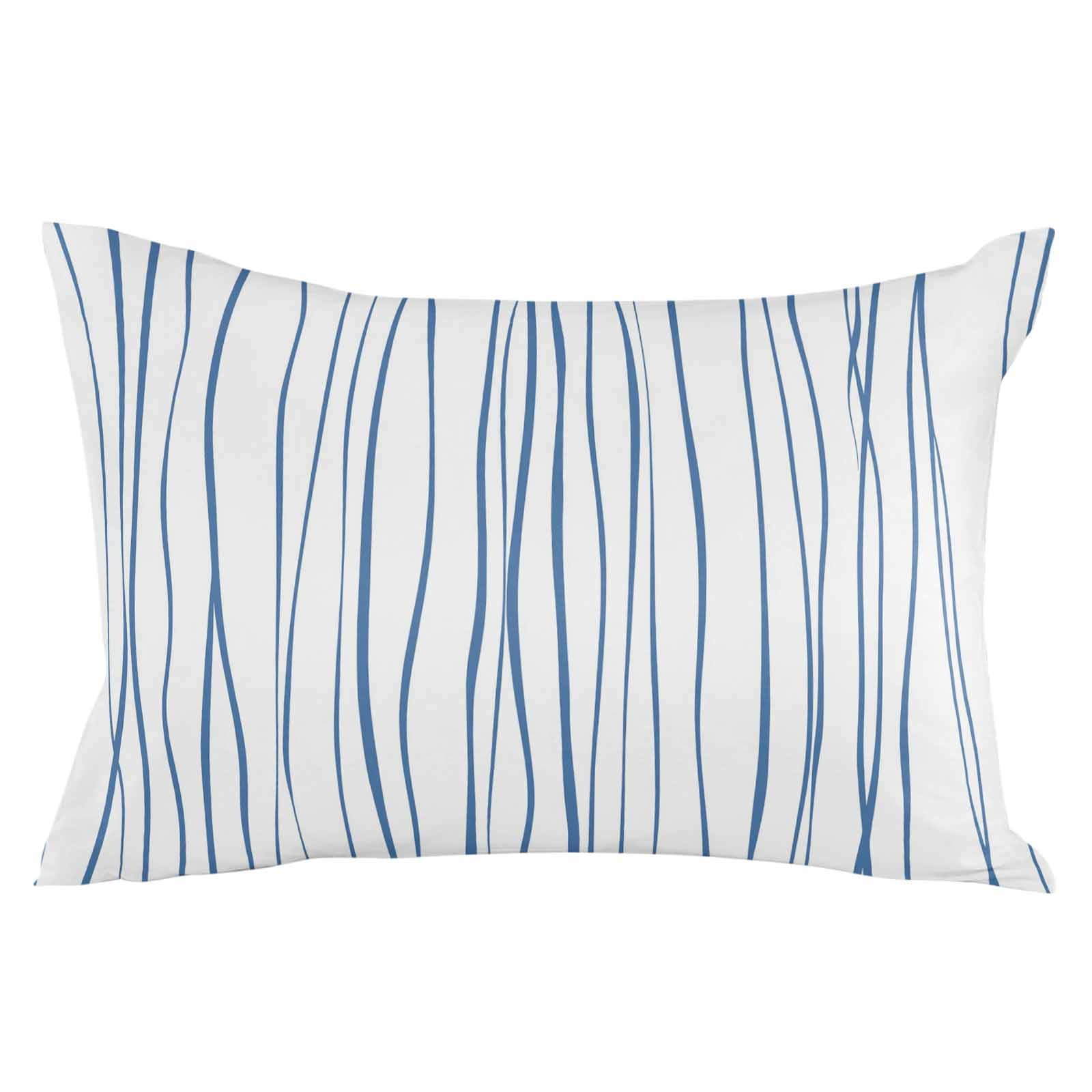Blue Throw Pillow Cover 12 x 20 Inch Decorative Pillow Cover Abstract ...