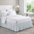 Blue Ticking Stripe Bed Skirt California King Size 18 Inch Drop, Modern ...