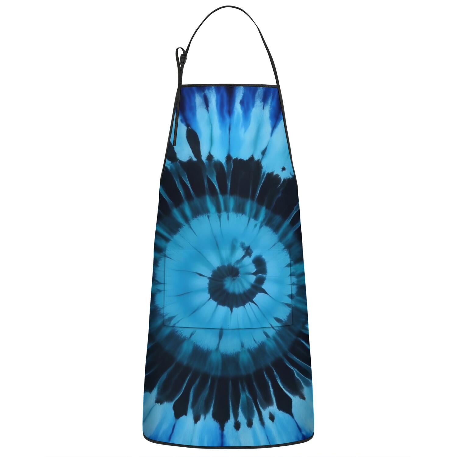 Blue Tie Dye Mandala Pattern Apron-Garden Aprons for Women with Pockets ...