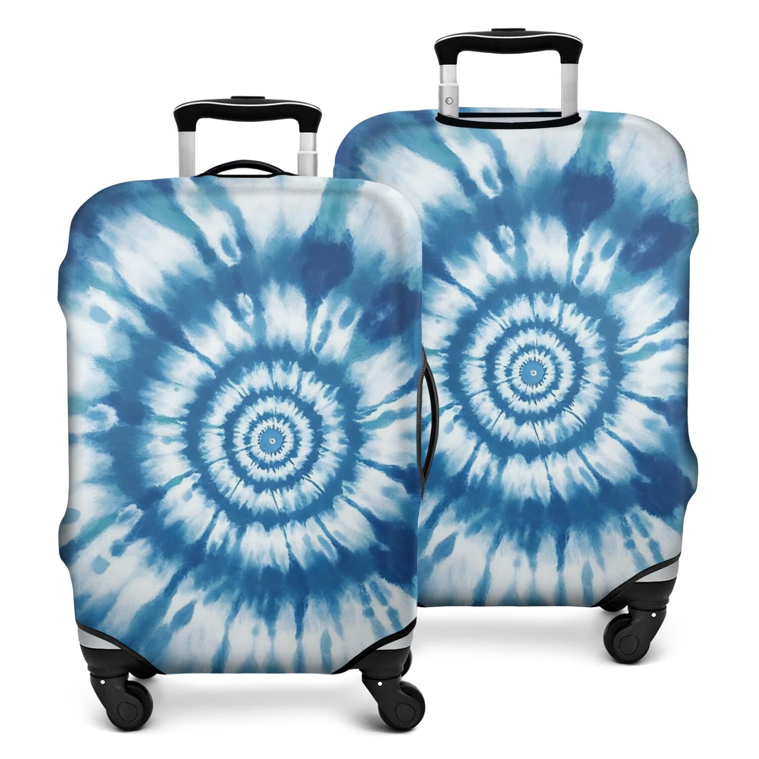 Blue Tie Dye Mandala Pattern Luggage Cover Fashion Suitcase Cover ...