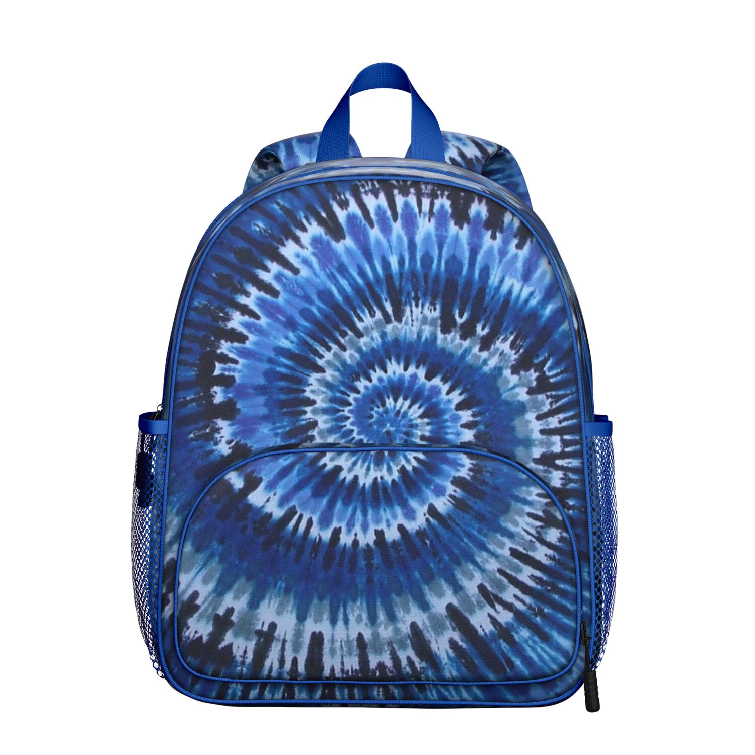 Blue Tie Dye Pattern Backpack Backpack for School,Schoolbag with ...