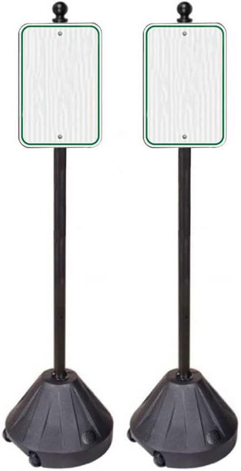 Blue Tip'n Roll Portable Sign Pole - Black 60" - 2 Pack | Next ...